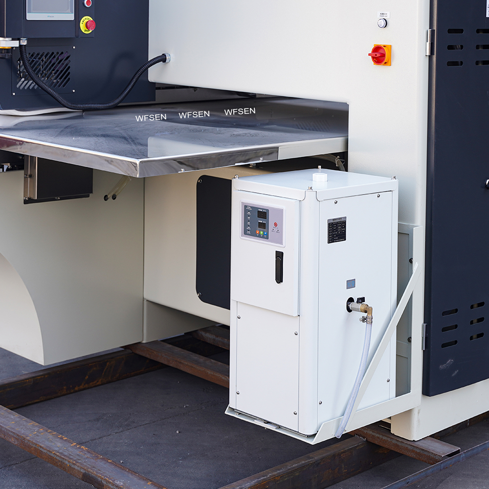 Auto veneer stitching machine with glue